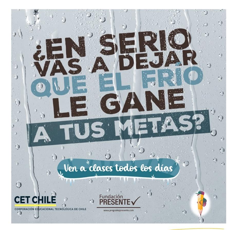 ¡Siempre es tiempo de estar presentes, incluso cuando hace frío ...